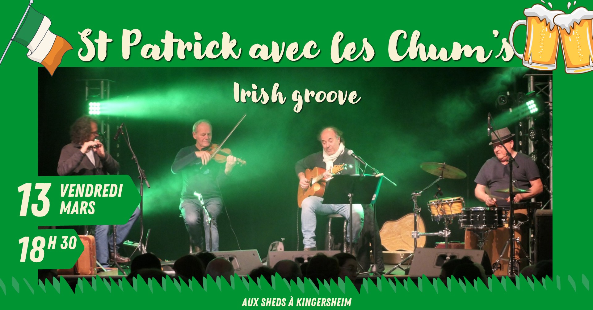 Fête de la Saint-Patrick avec les Chum's - Ville de Kingersheim